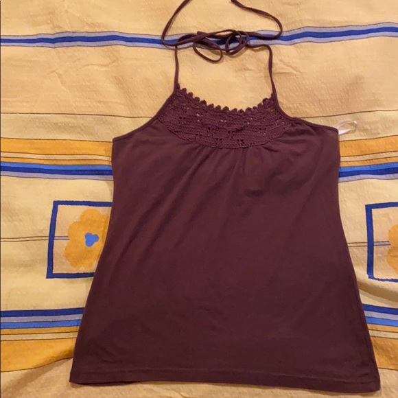 Energie | Tops | Bra Shelf Crochet Halter Top | Poshmark